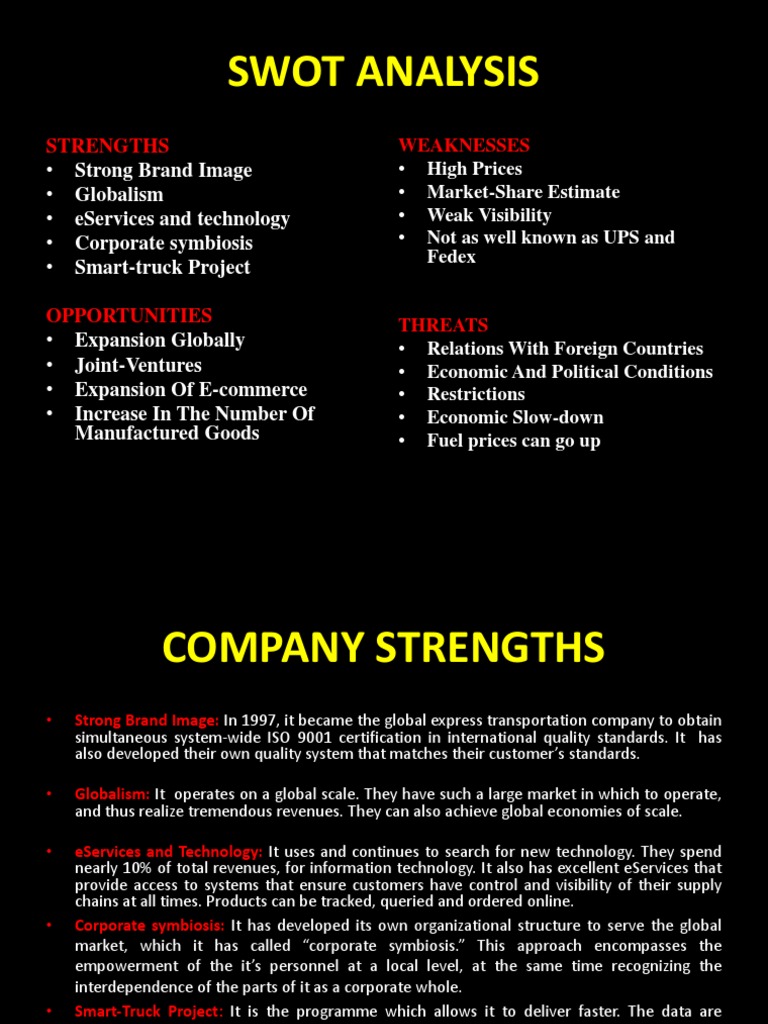 Swot Analysis Blue Dart | PDF | E Commerce | Swot Analysis