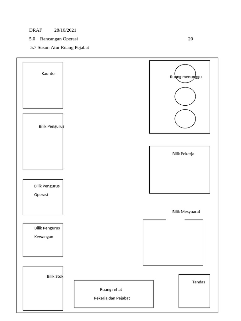 5.0 Susun Atur Ruang Pejabat | PDF