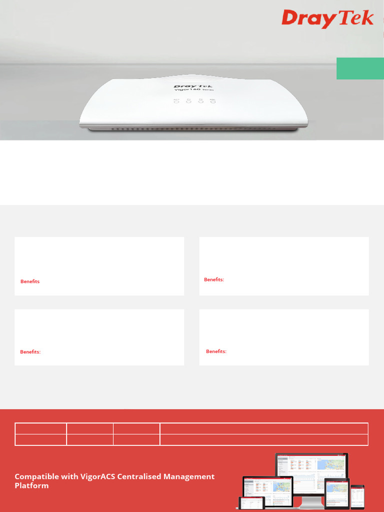 DrayTek Datasheet Vigor 167 | PDF | Digital Subscriber Line ...