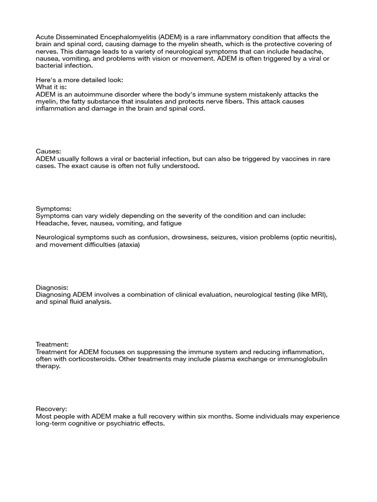 ADEM Notes | PDF