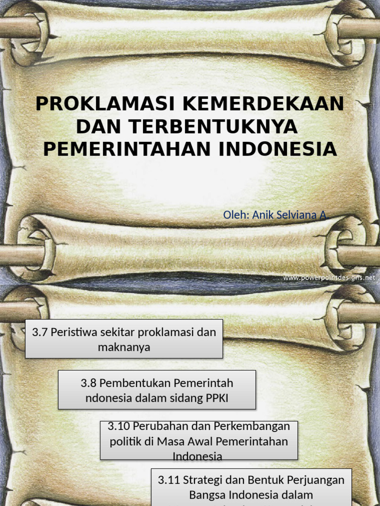 Proklamasi Kemerdekaan Indonesia 1945 | PDF
