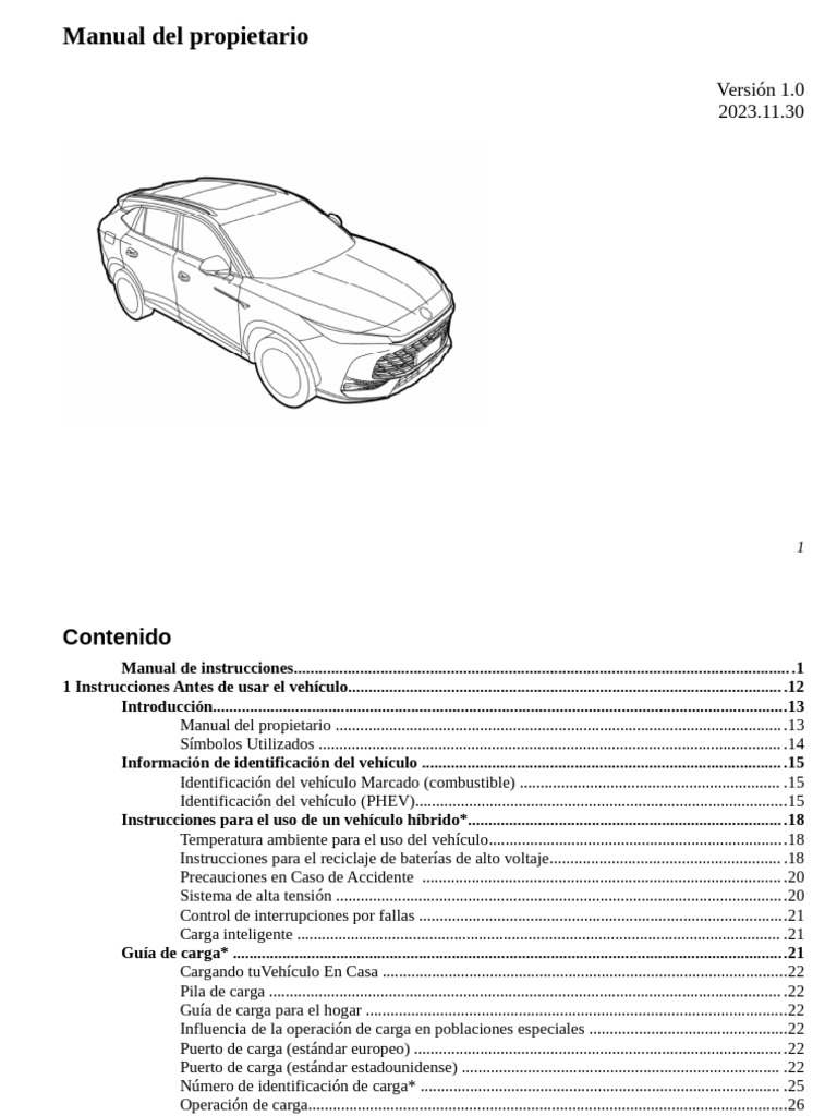 Manual MG HS MKII para Imprimir en A5 | PDF | Vehículos terrestres | Tecnología de vehículos
