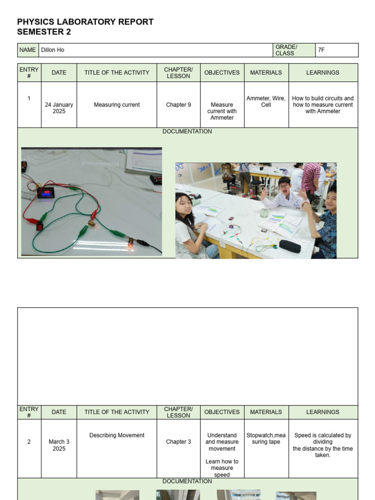 Physics Laboratory Report | PDF | Physical Sciences | Applied And ...