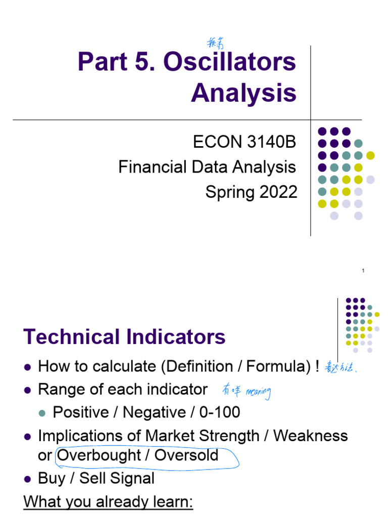 Part 5. Oscillators Analysis | PDF | Valuation (Finance) | Technical ...
