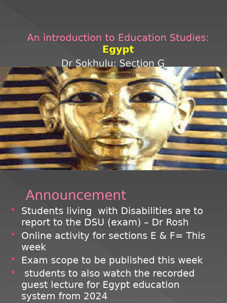Education Systems in Other Countries Egypt | PDF | Egypt | Anwar Sadat