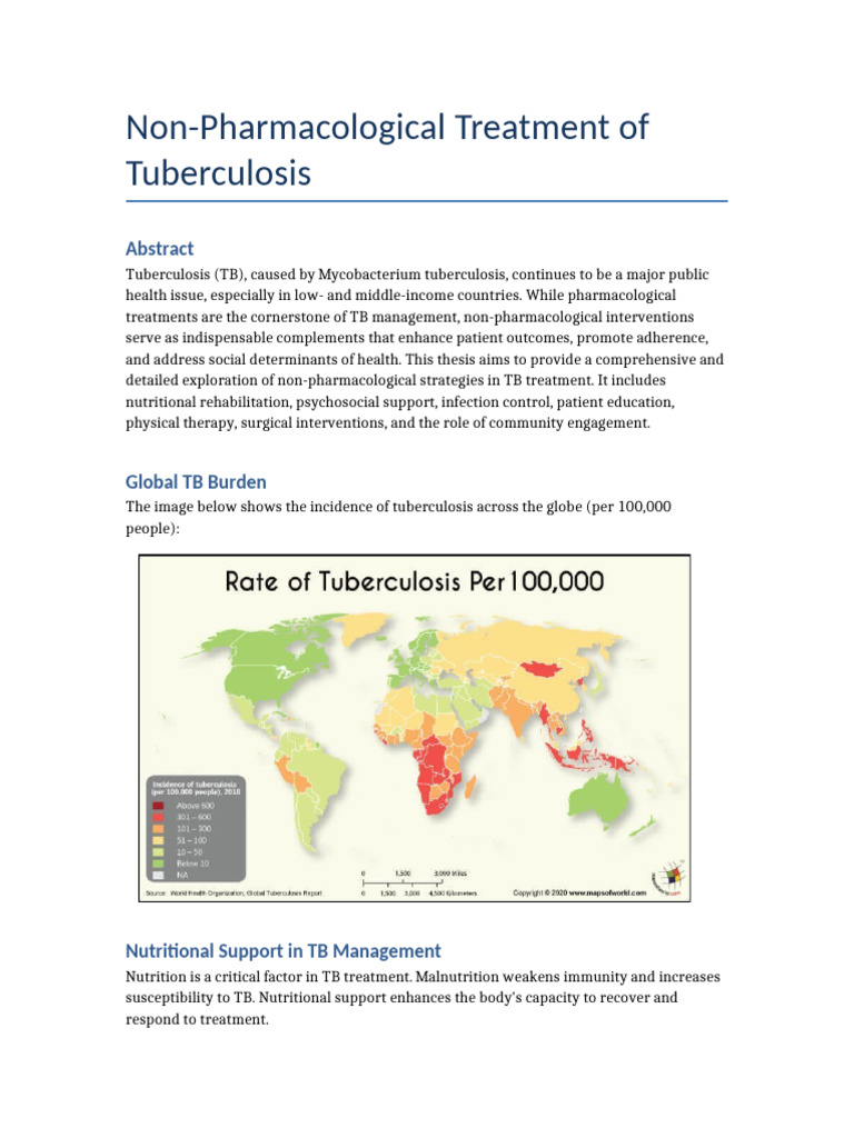 TB NonPharmacological Treatment Thesis | PDF