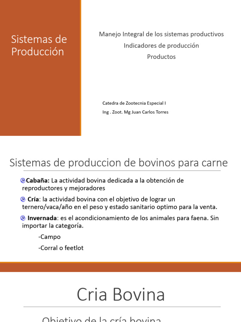 Indices y Productos | PDF | Vacas | Semen