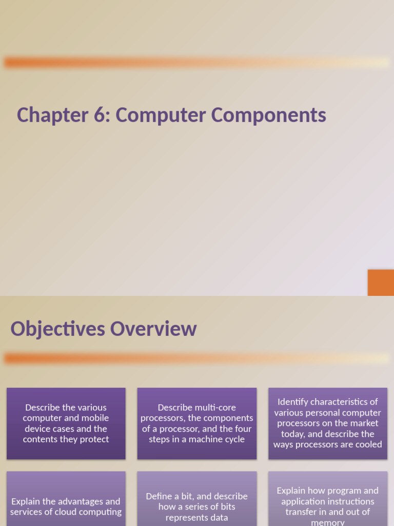 Lecture 02 Ch06 Computer Components | PDF | Random Access Memory | Central Processing Unit