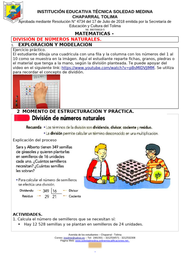 Guia Matem.5-P2 | PDF | Matemática Elemental | Aritmética