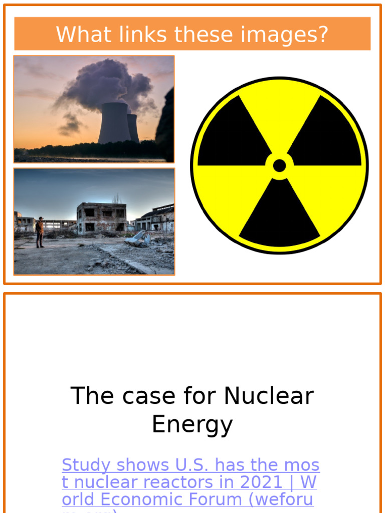 The Case For Nuclear Energy | PDF