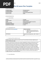 2025 IIE Lesson Plan Template | PDF | Lesson Plan | Learning