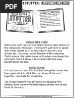 Carrier Phrases for Speech Therapy | PDF | Stuttering | Stress ...