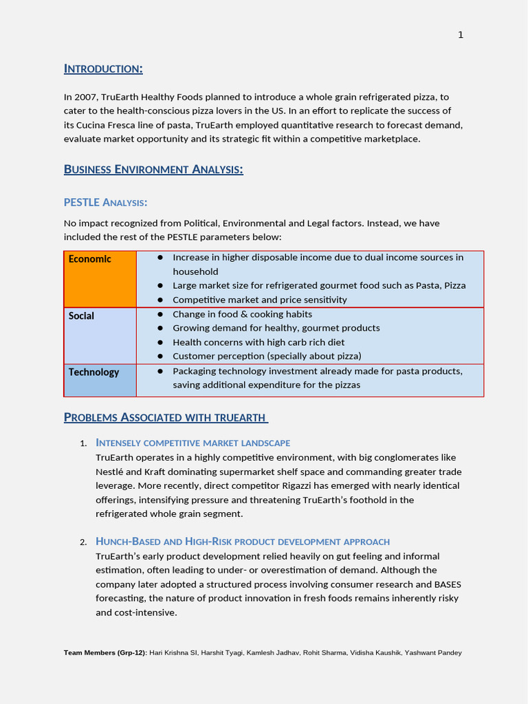 Section 4 - Group 12 - TruEarth Case | PDF | Marketing | Pricing