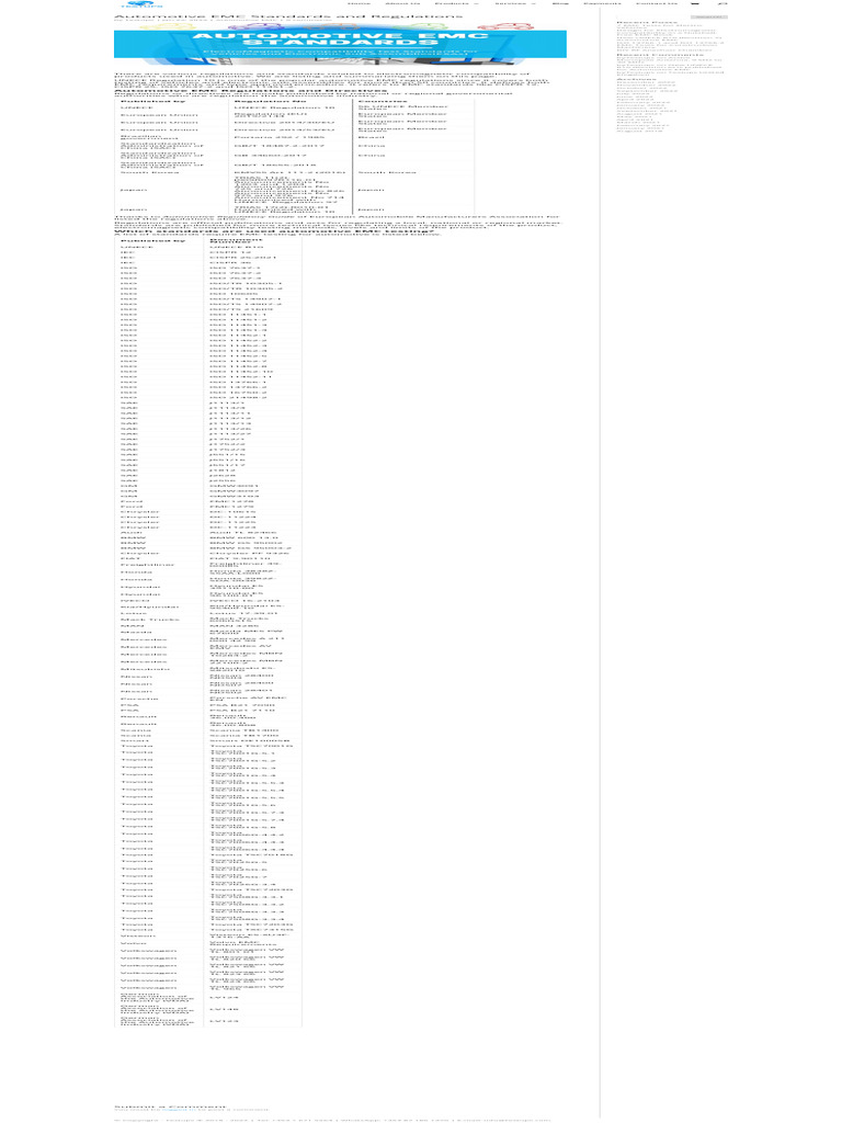 Automotive EMC Standards - Regulations - EMC Testing - Type Approval ...