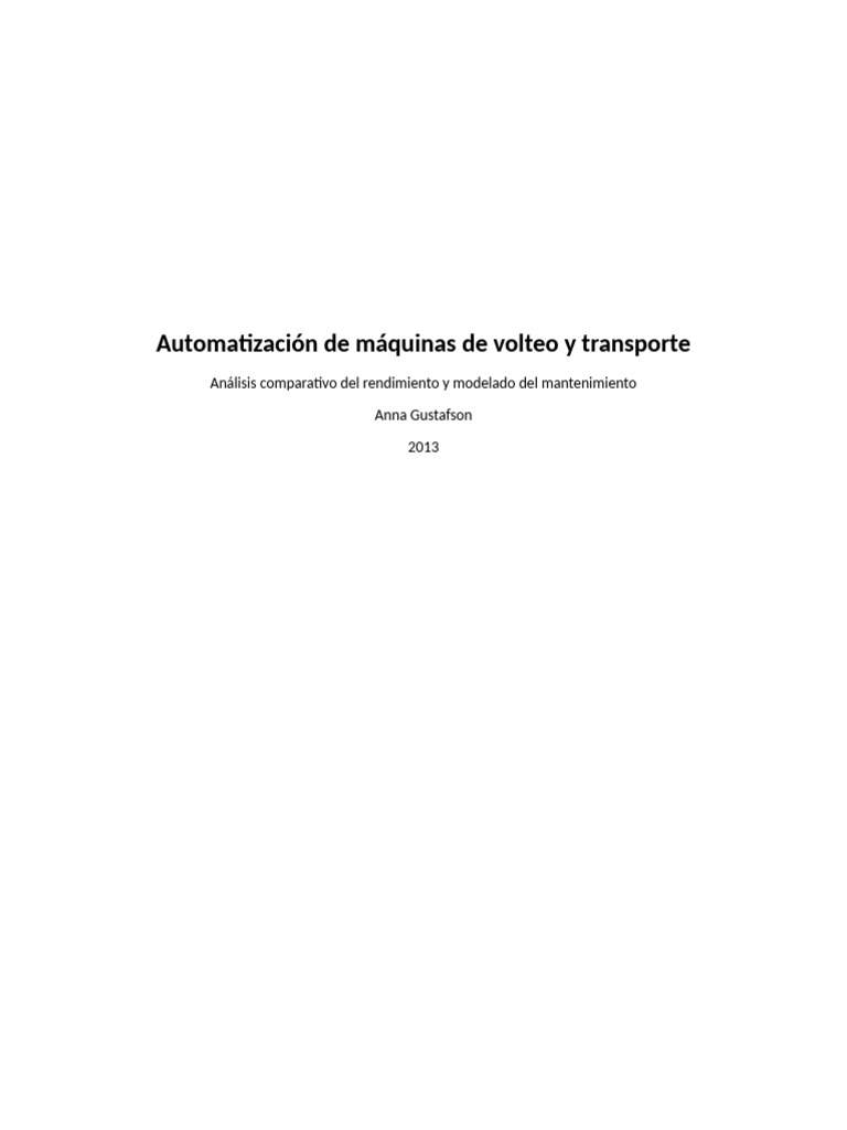 Análisis Comparativo Rendimiento y Mantenimiento LHD (Buenos Datos y ...