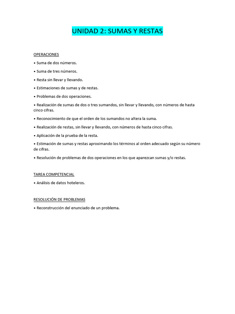 Unidad 2 de Mates | PDF
