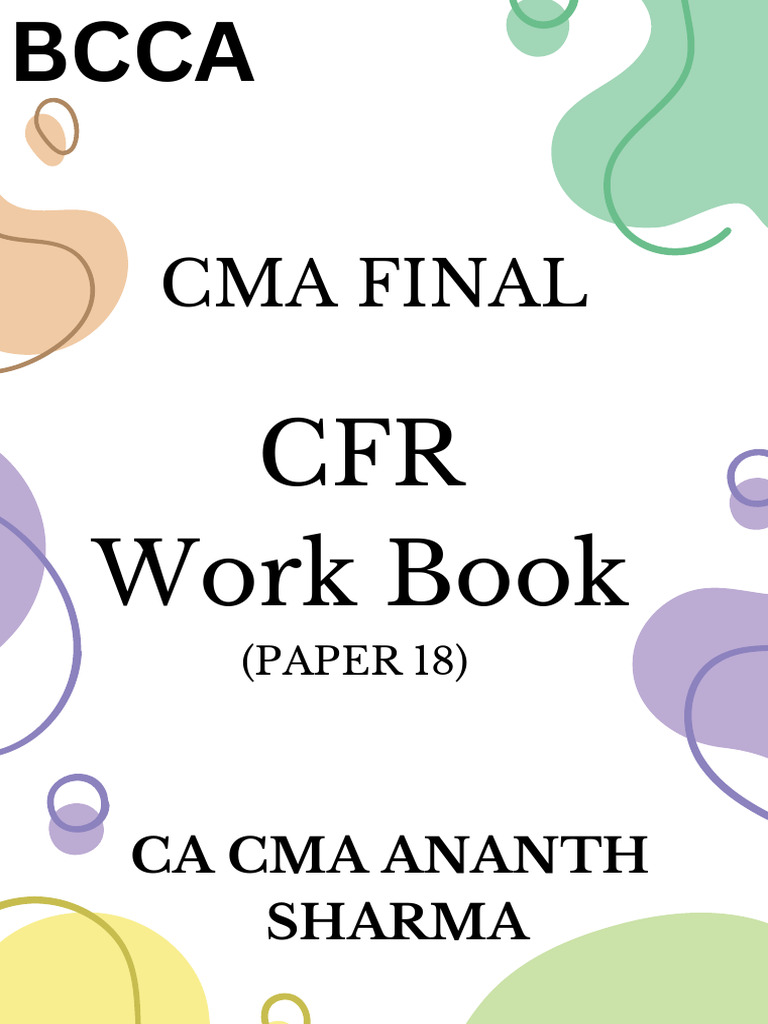 Final CFR WB | PDF | Depreciation | Fair Value