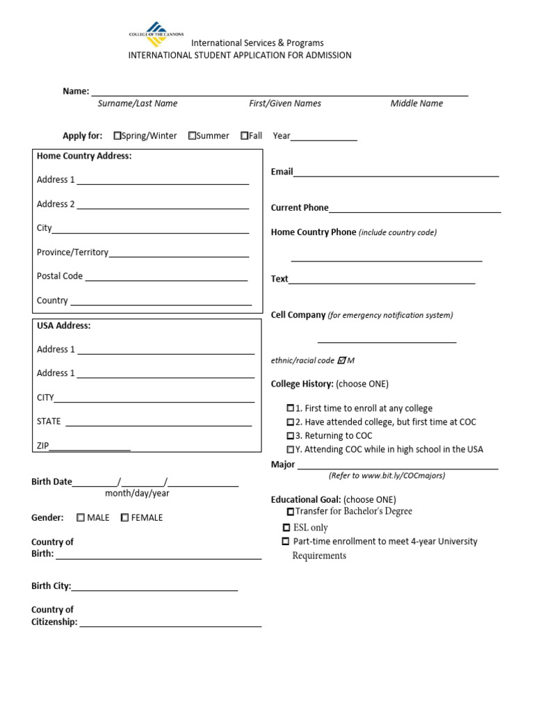 COC ISP Application Fillable (As of 25aug22) - 1 | PDF | Government And Personhood