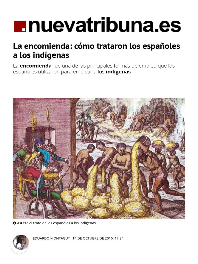 Encomienda: explotación indígena española | PDF | America latina ...