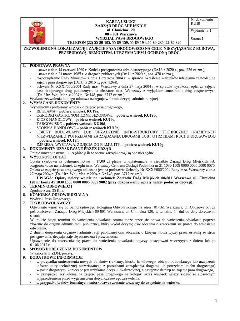 Karta Uslugi GPD Bis | PDF