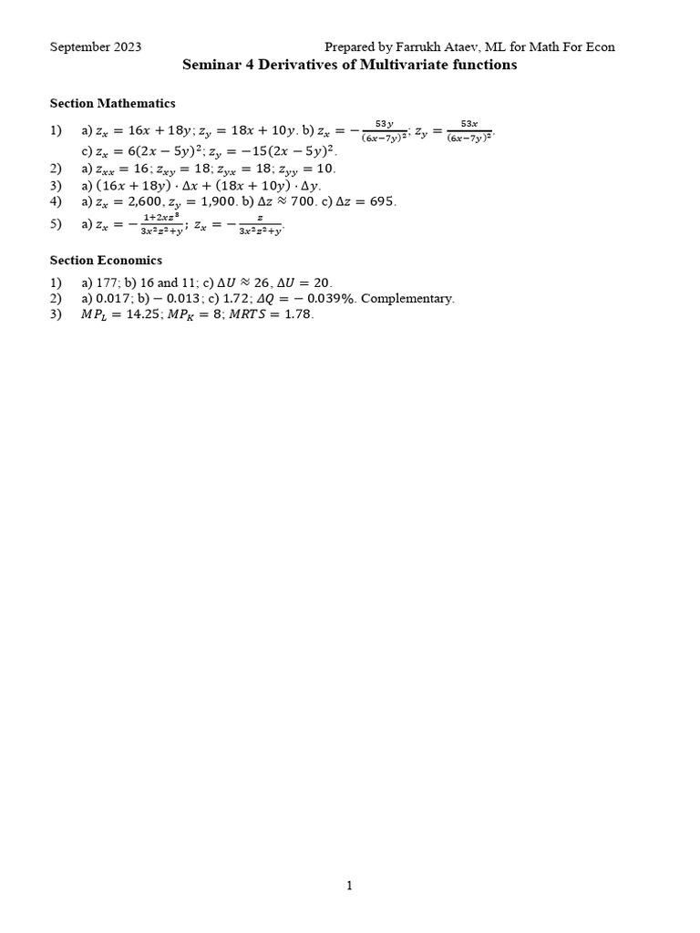 MfE Sem 4 2023-24 Answers | PDF