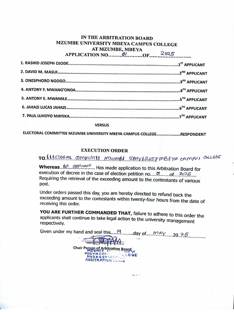 Execution Order | PDF