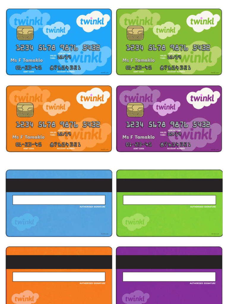 t t 29150 Supermarket Role Play Debit Card Cutouts Ver 2 | PDF