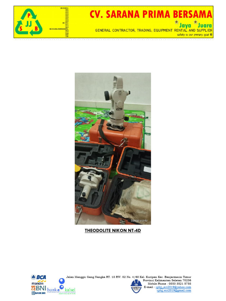 Foto Theodolite | PDF