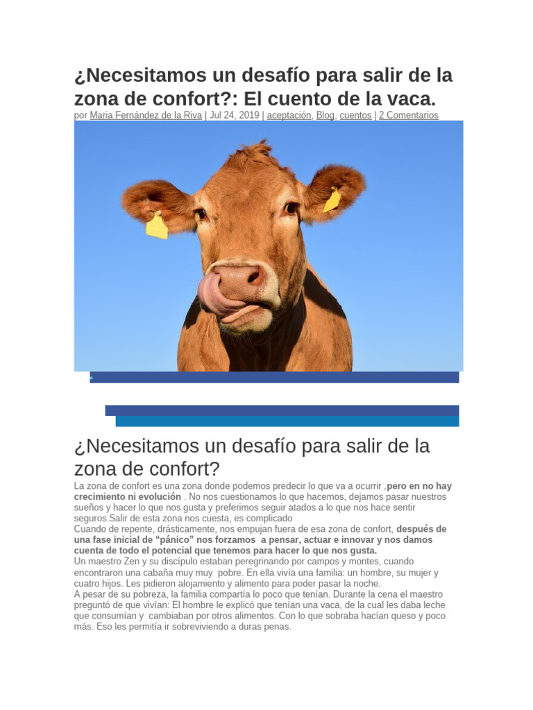 El Cuento de La Vaca. | PDF
