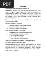 Iustus Error Study Notes | PDF | Legal Concepts | Common Law