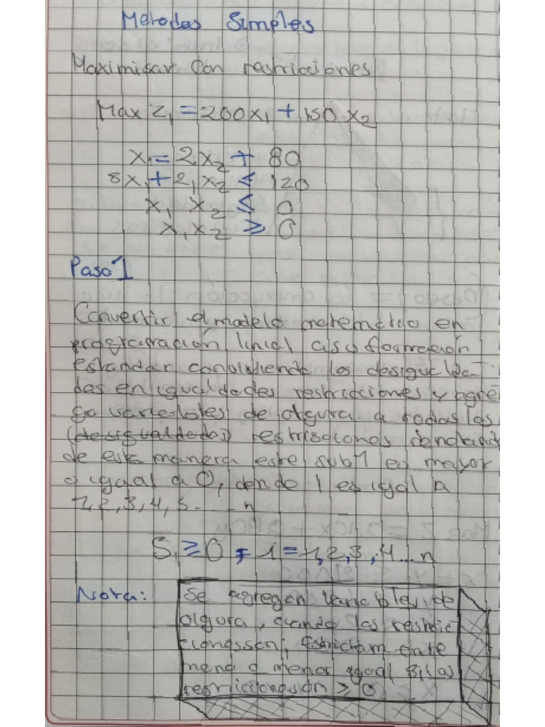 PDF Metodo Simplex | PDF
