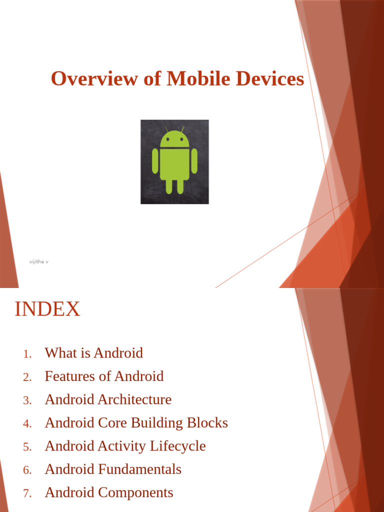 Introduction To Mobile Application | PDF | Android (Operating System) | Mobile App