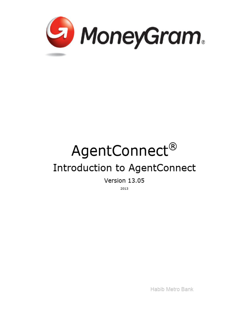 MoneyGram AgentConnect - HMB | PDF | Xml Schema | Xml