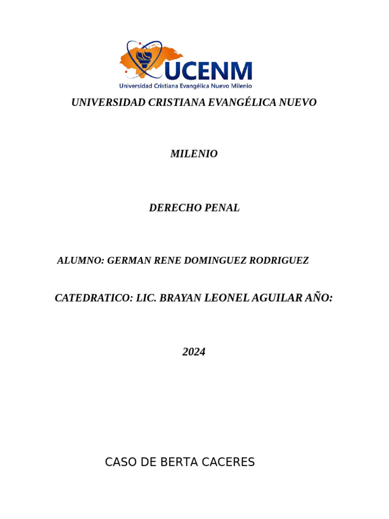 Caso de Berta Caceres | PDF
