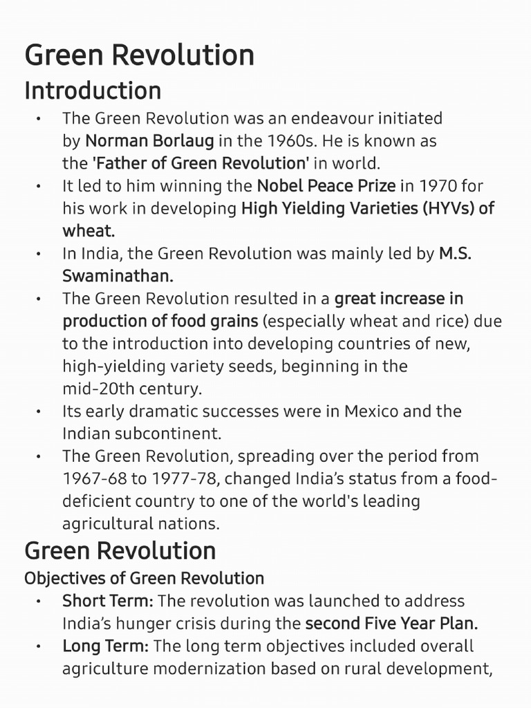 Green Revolution | PDF