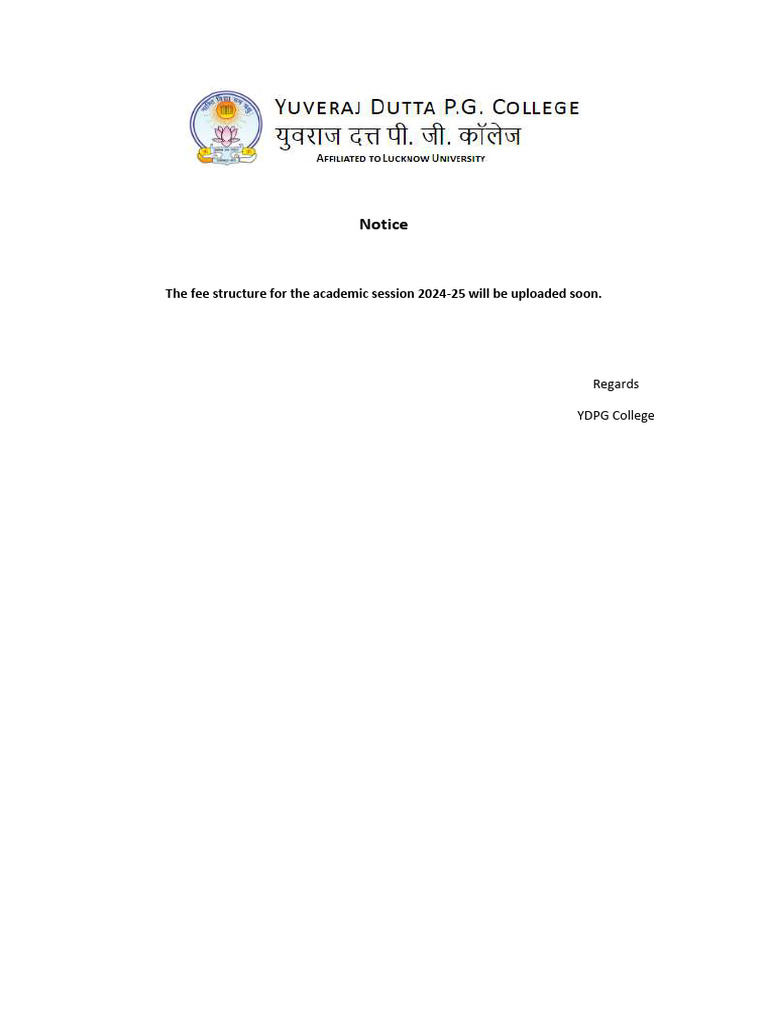 Fee Structure | PDF