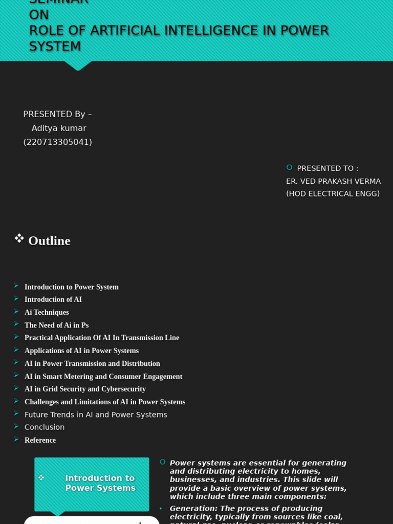 Introduction To Power Systems 2.0 | PDF | Artificial Intelligence | Intelligence (AI) & Semantics