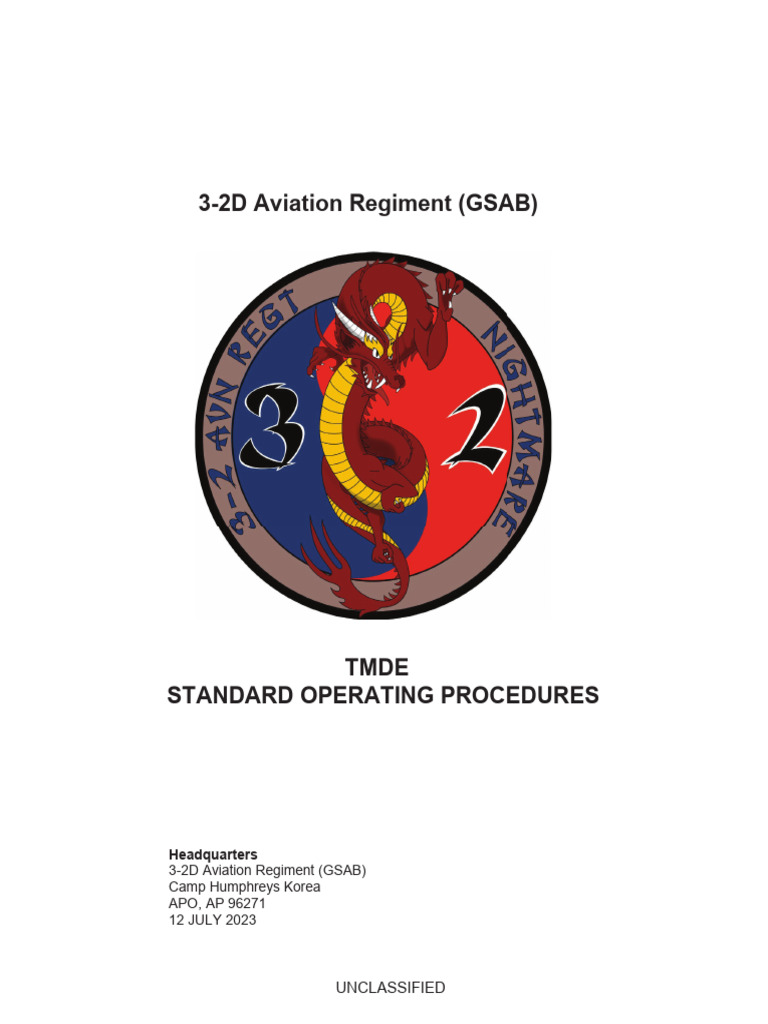 TMDE Coordinator Training Procedures | PDF | Calibration