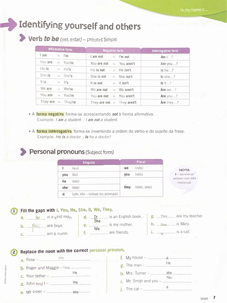 1. Identifying yourself and others | PDF | Languages | Foreign Language ...