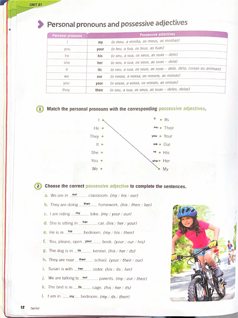 Personal Pronouns and Possessive Adjectives | PDF