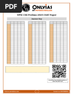 UPSC CSE 2023 CSAT Answer Key | PDF | Data Collection | Government Of India