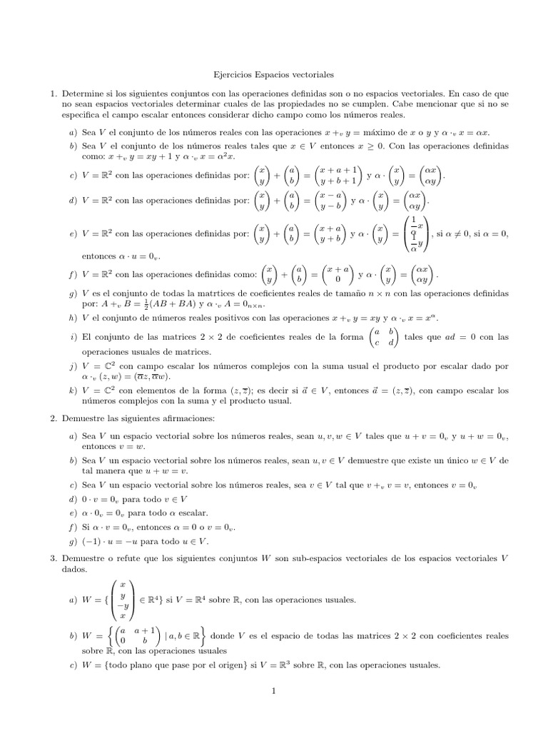 Fundmentos Del Algebra Tarea | PDF | Escalar (Matemáticas) | Vector Euclidiano