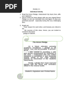 Honor Pledge | PDF