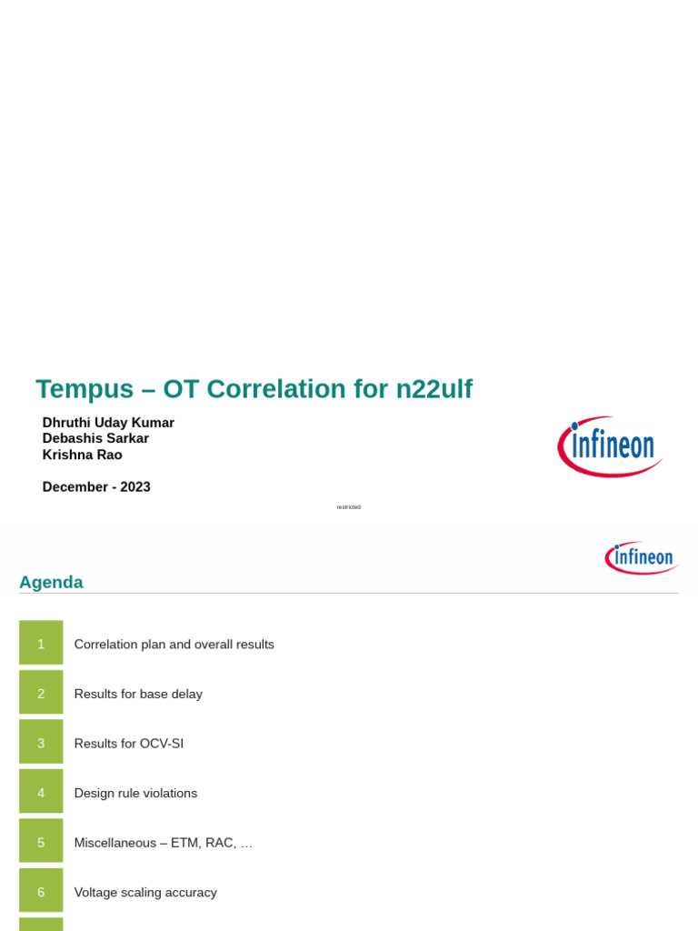 Tempus OT Correlation For N22ulf - Final | PDF