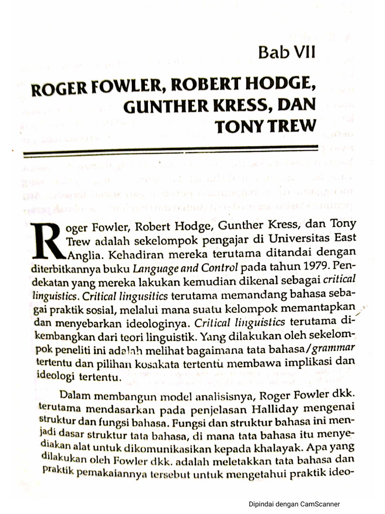 Roger Fowler DKK | PDF