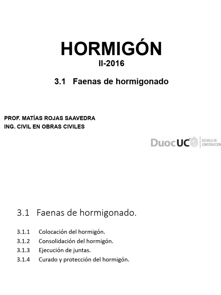 Técnicas de Compactación de Hormigón | PDF | Hormigón | Ingeniería mecánica