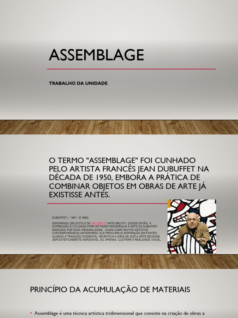 Assemblage | PDF | As artes