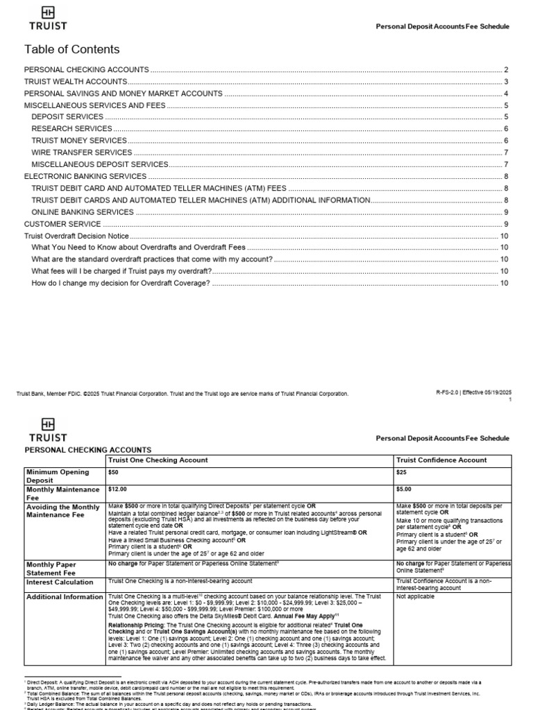 Benefits and Fees | PDF | Transaction Account | Overdraft