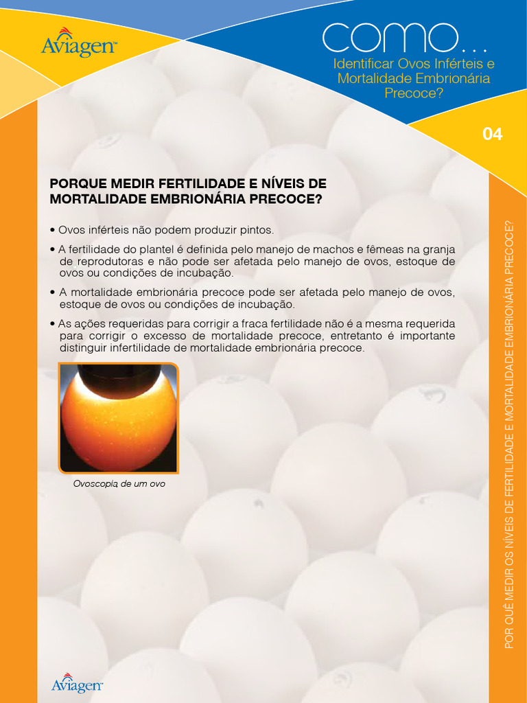 How To Identify Infertile Eggs and EarlyDeads | PDF | Ovo | Reprodução