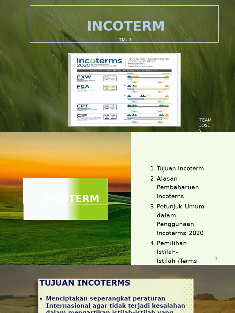 Panduan Lengkap Incoterms 2020 | PDF